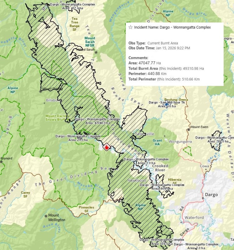 The Dargo – Wonnangatta fire – Mountain Journal